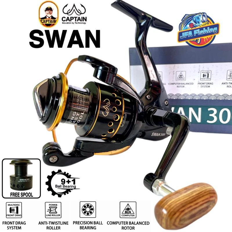 Jual Reel Captain SWAN 200/300 9+1Bb | Shopee Indonesia