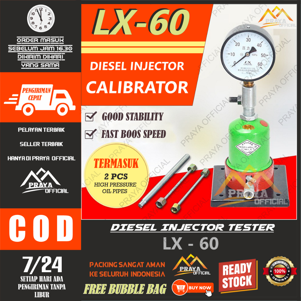 Jual BARU ! LX60 S60H Nozzle Injector Tester Diesel Solar Uji Tes ...