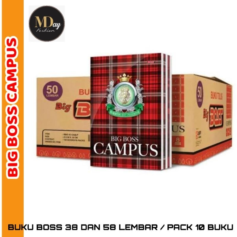 Jual CAMPUS BUKU TULIS SEKOLAH UKURAN BESAR BIG BOSS CAMPUS 36 DAN 58 ...