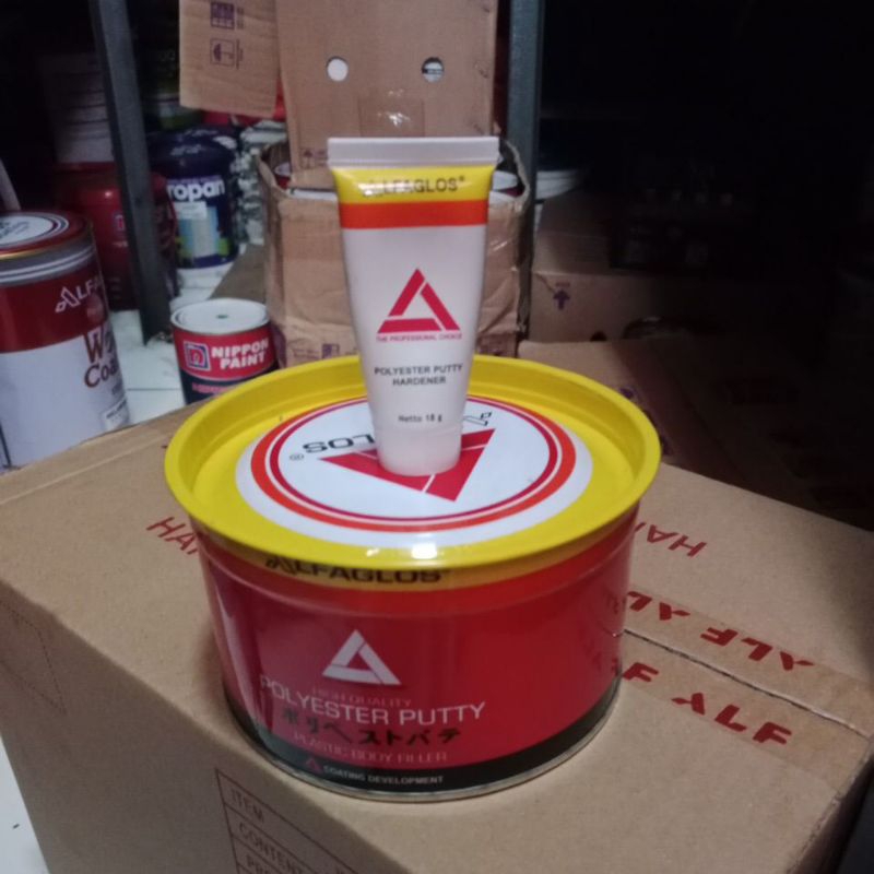 Jual Dempul Alfa gloss plus hardener 1kg | Shopee Indonesia