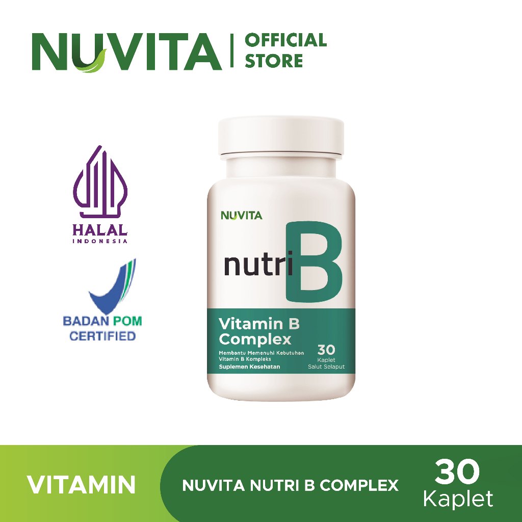 Jual Nuvita Nutri B Complex - 30 Kaplet | Shopee Indonesia