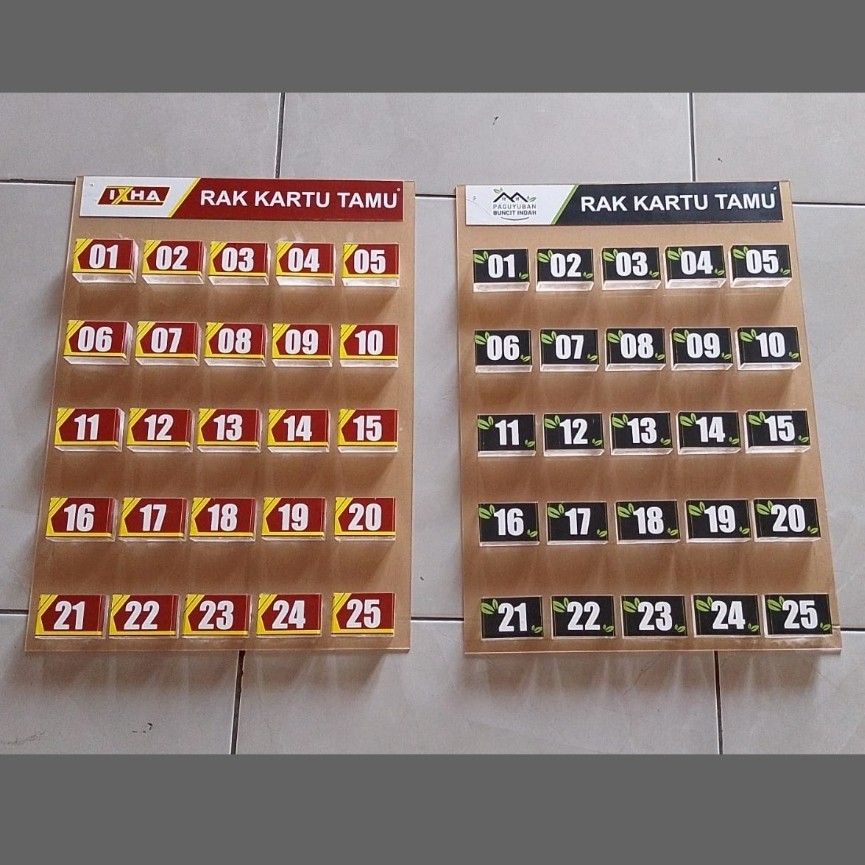 Jual Tempat Kartu Visitor Tamu Perumahan Akrilik Gantung Di Tembok 25 ...