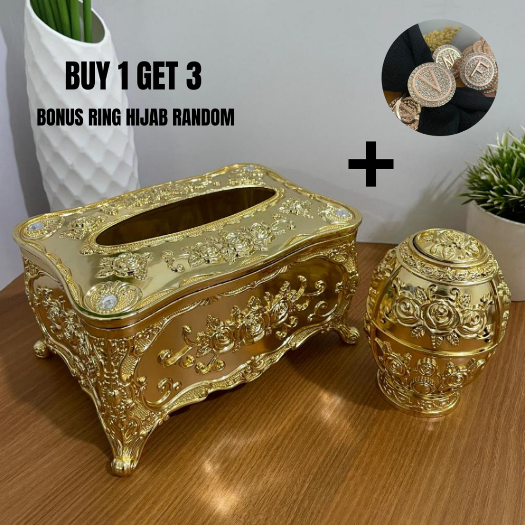 Jual PAKET KOTAK TISSUE BONUS RING HIJAB - Kombo kotak tisue + tusuk ...