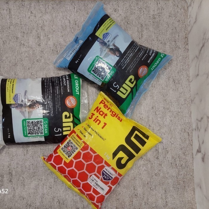 Jual Nat Keramik AM 51 AM51 | Pengisi Nat | Tile Grout 3 in 1 Anti ...