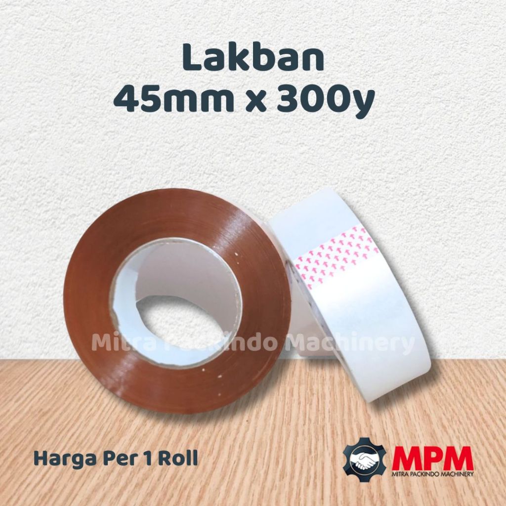 Jual Lakban Bening Coklat 300 Yard Clear Tan 300y | Shopee Indonesia