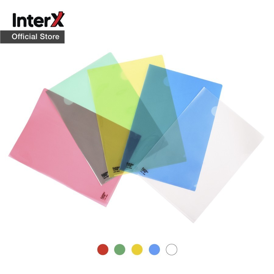 Jual [1 PACK] Map L Plastik FOLDER ONE Stopmap L Bening Transparan ...