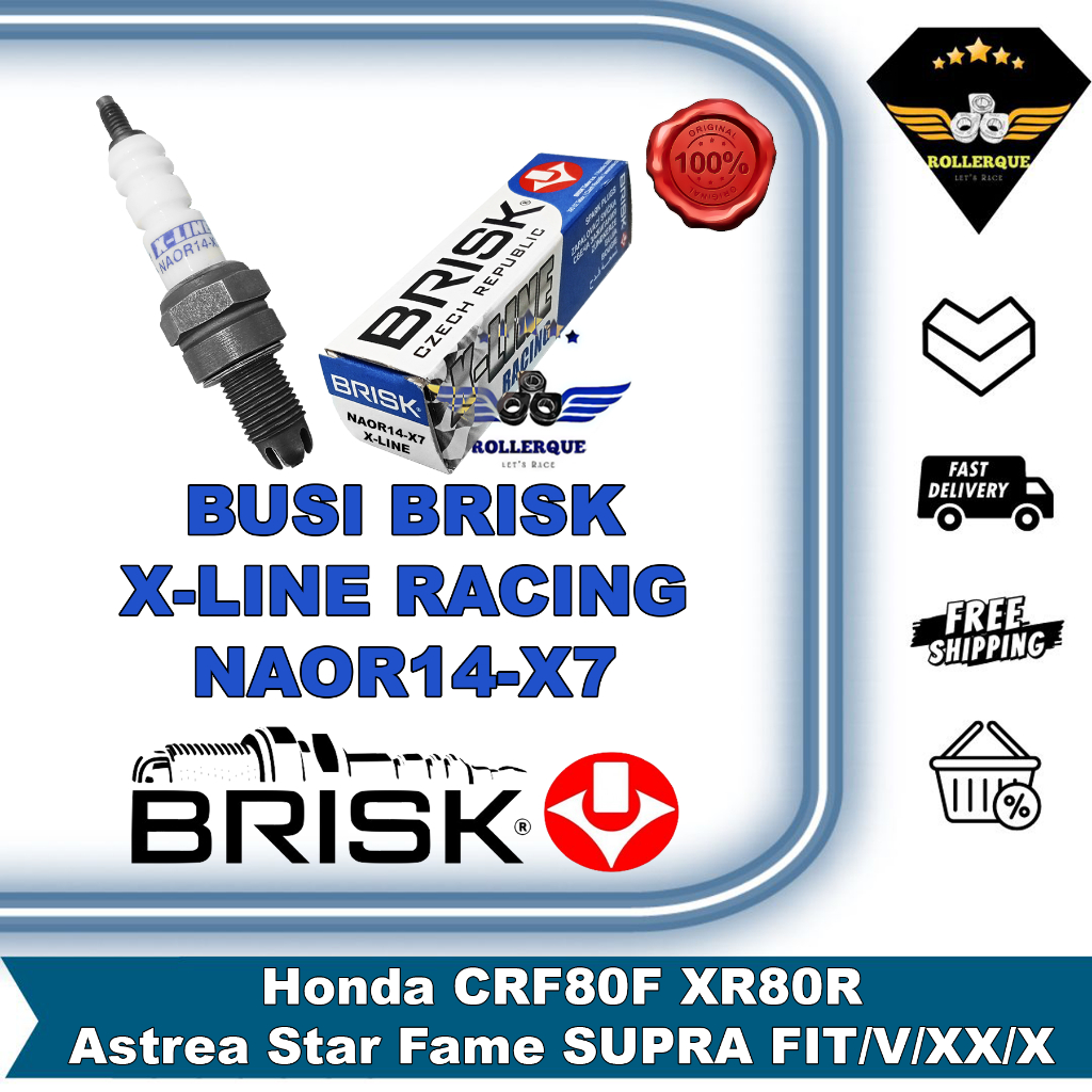 Jual Busi brisk Motor X-Line Racing Honda Supra Revo Astrea Grand ...