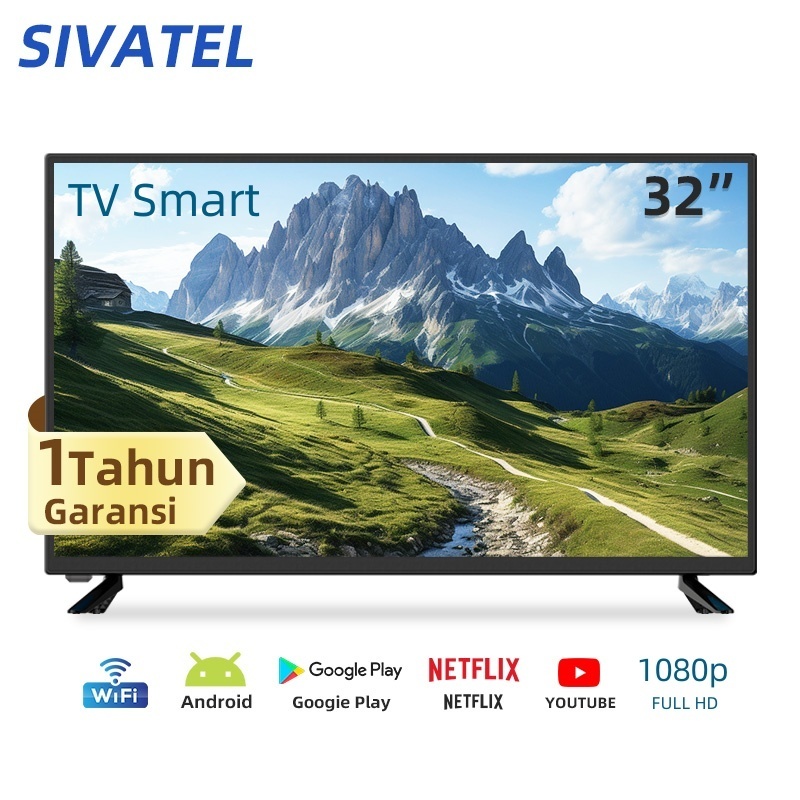 Jual 【Free Kayu】Sivatel TV Led Digital Smart 32 inch FHD Ready Televisi ...