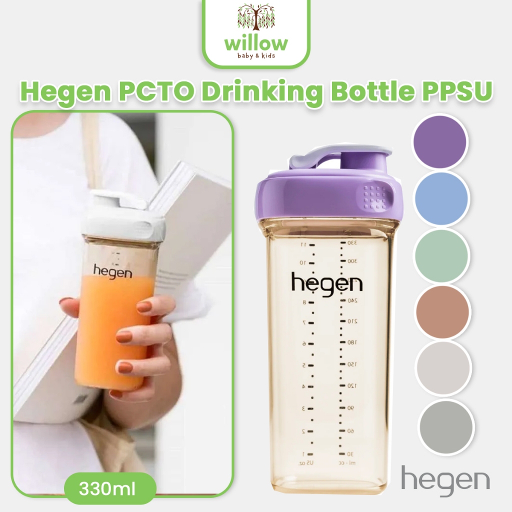 Jual Botol Minum Susu Anak - Hegen PCTO 11oz Drinking Bottle PPSU 330 ml | Shopee Indonesia