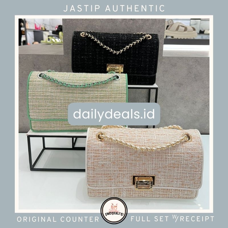 Jual CK2-20840069-12 Tweed Metallic - Jastip CK ORIGINAL COUNTER PUSH LOCK BAG TAS SHOULDER ...