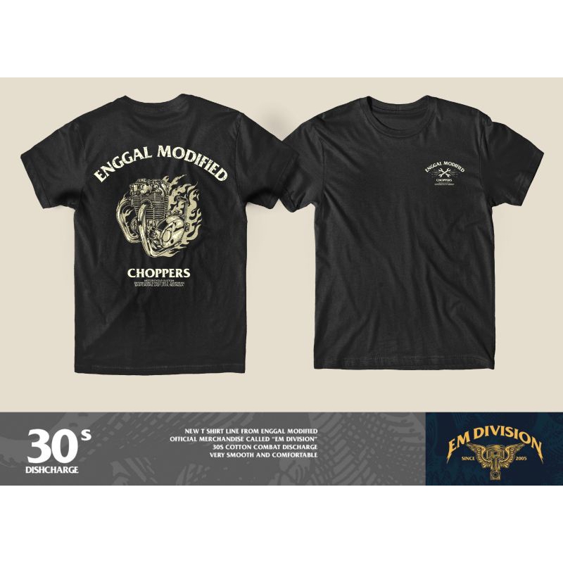 Jual T-Shirt Em Division Choppers | Shopee Indonesia