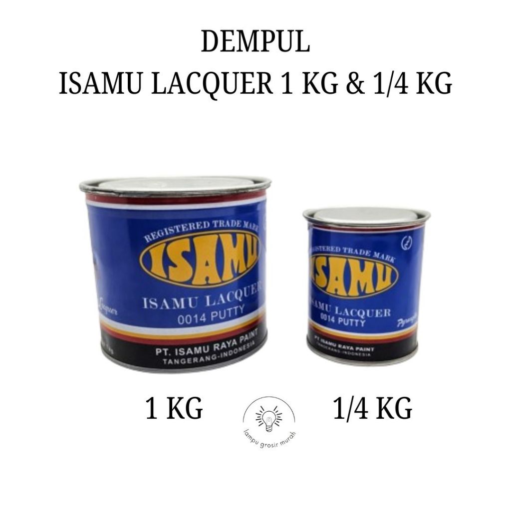 Jual DEMPUL PUTIH MERK ISAMU TIPE 0014 UKURAN 1/4 KG / 1 KG | Shopee ...