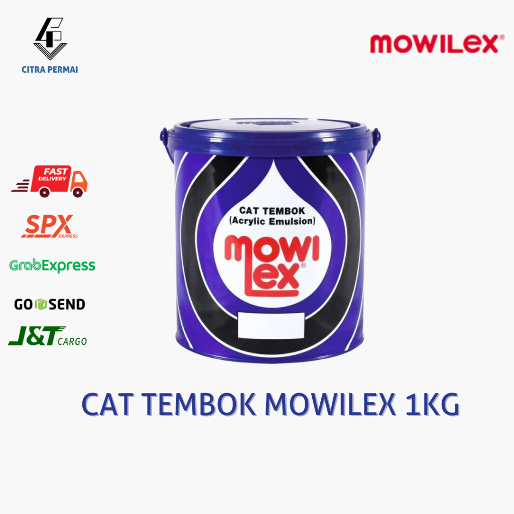 Jual CAT TEMBOK/CAT DINDING/CAT TAMAN MOWILEX EMULSION 1KG | Shopee ...