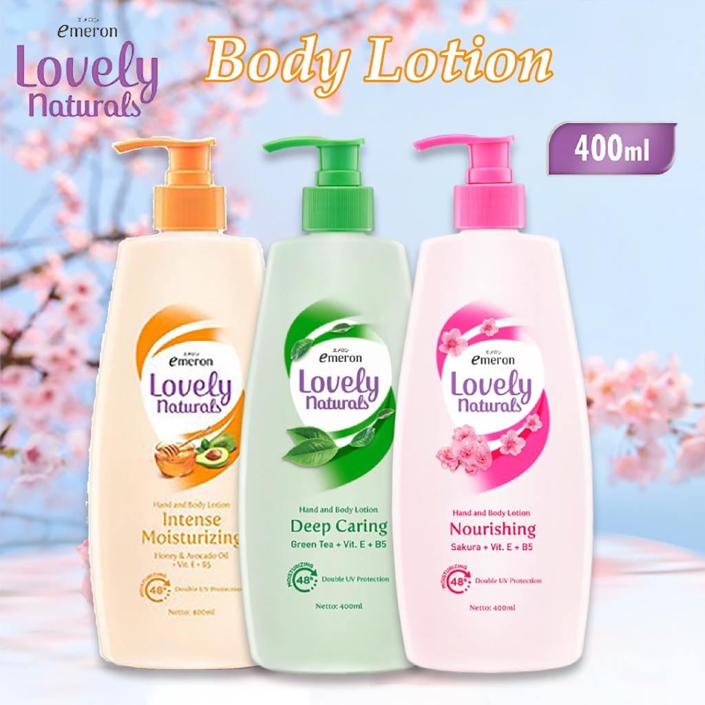 Jual Emeron Lovely Naturals Hand and Body Lotion Series | Shopee Indonesia
