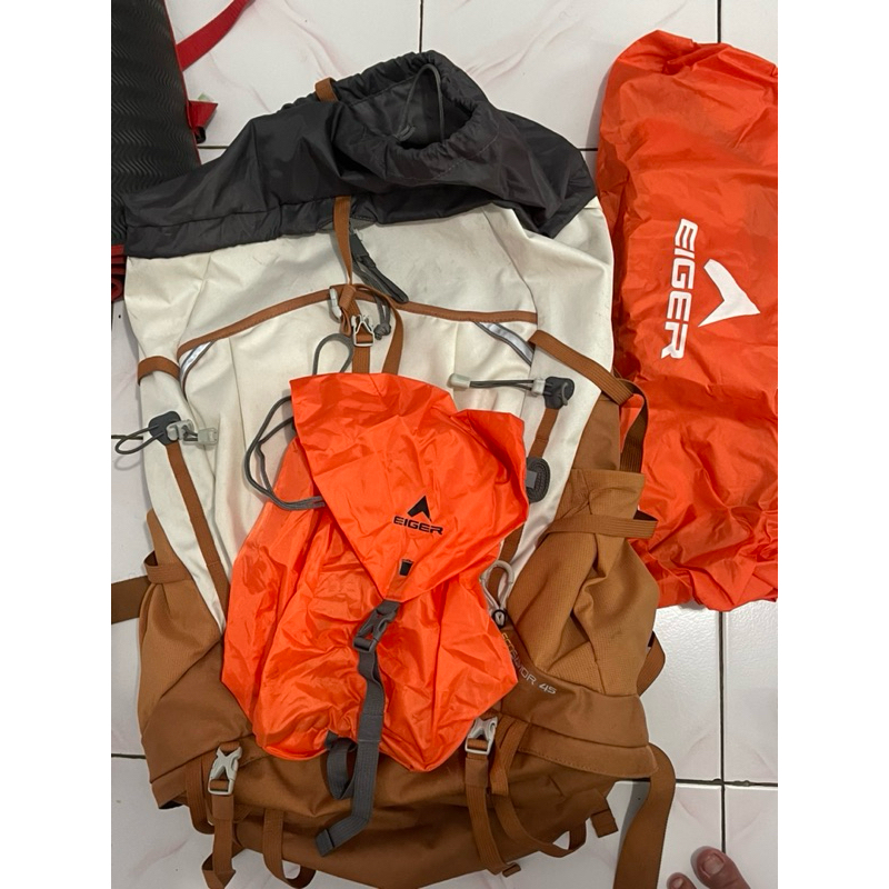 Jual EIGER ECOSAVIOR 45L CARRIER WHITE | Shopee Indonesia