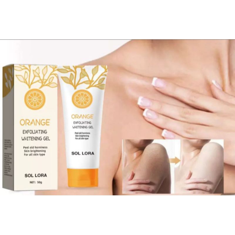 Jual Peeling jel Exfoliating Whitening Face Crame Sol Lora 50g | Shopee Indonesia