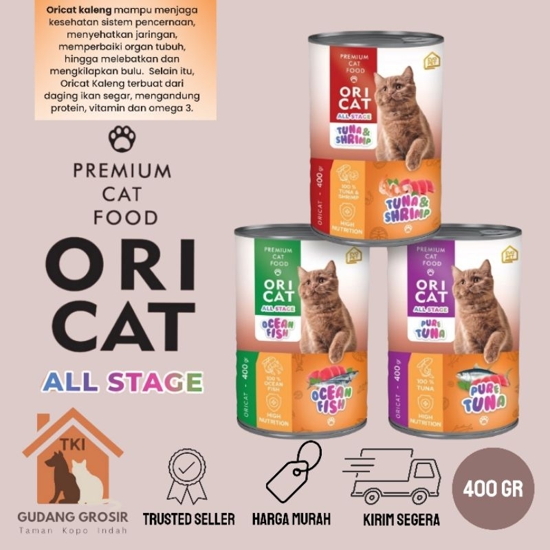 Jual ORI CAT Can Kaleng 400gr All Stage oricat | Shopee Indonesia
