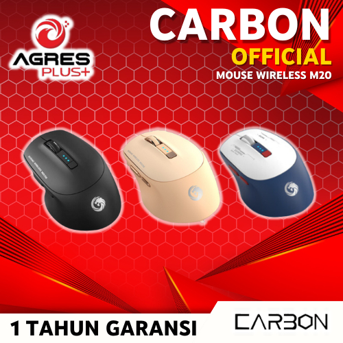 Jual CARBON Mouse Gaming M20 Wireless Battery Ergonomic Light KADO AGP ...