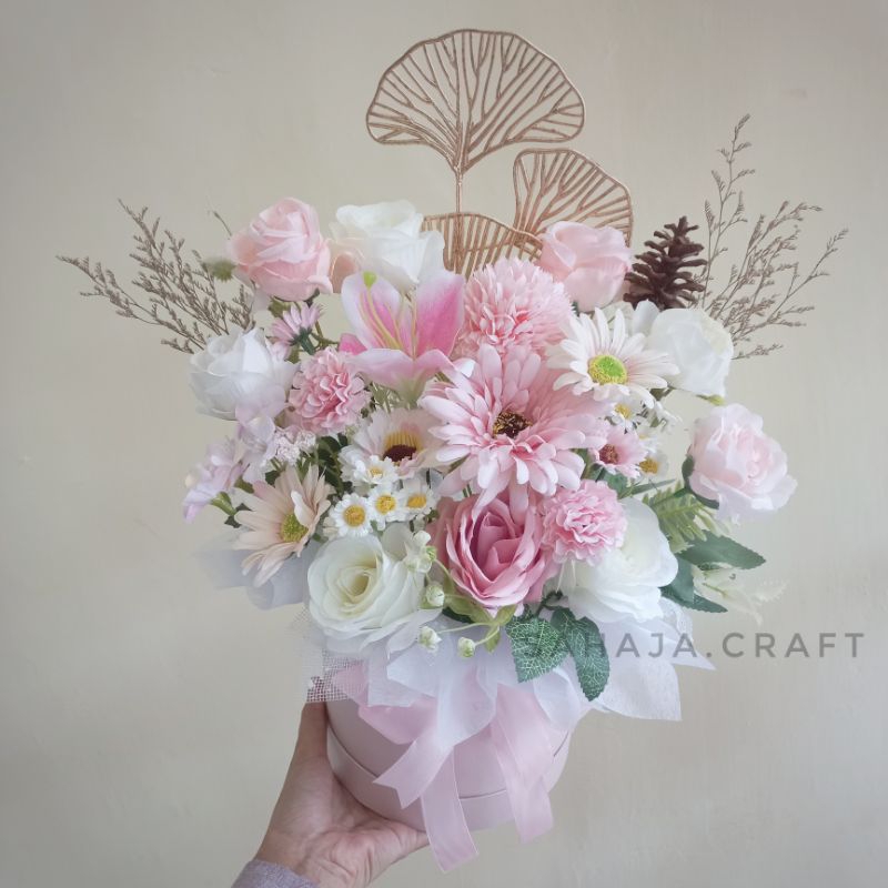 Jual BLOOM BOX / Bunga Meja / Bloombox Artificial | Shopee Indonesia