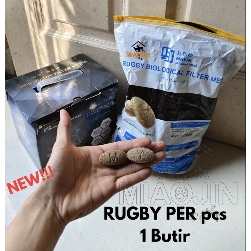 Jual Mayin RUGBY Per 1 Pcs - Media Filter Biologis International Rumah ...