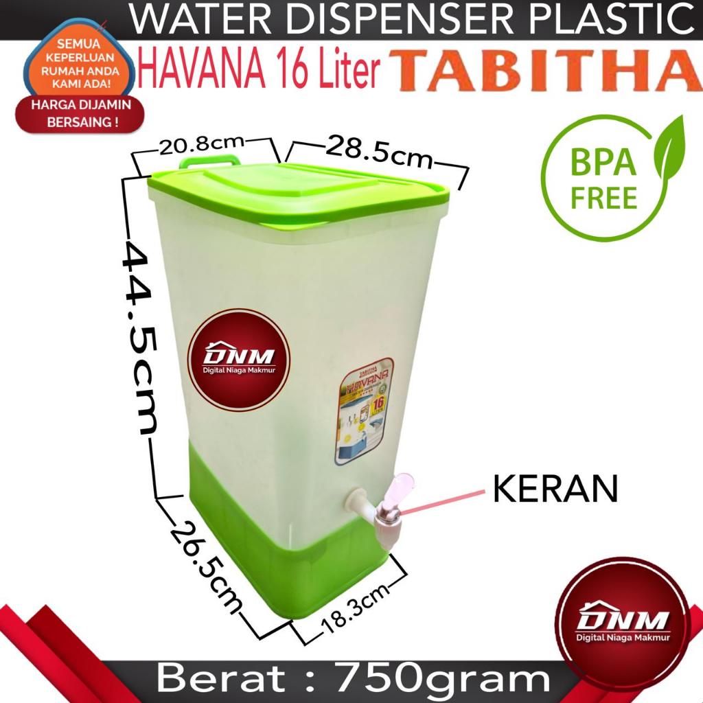 Jual TABITHA Tempat Penyimpanan Wadah Es Buah Toples Dispenser Kran ...