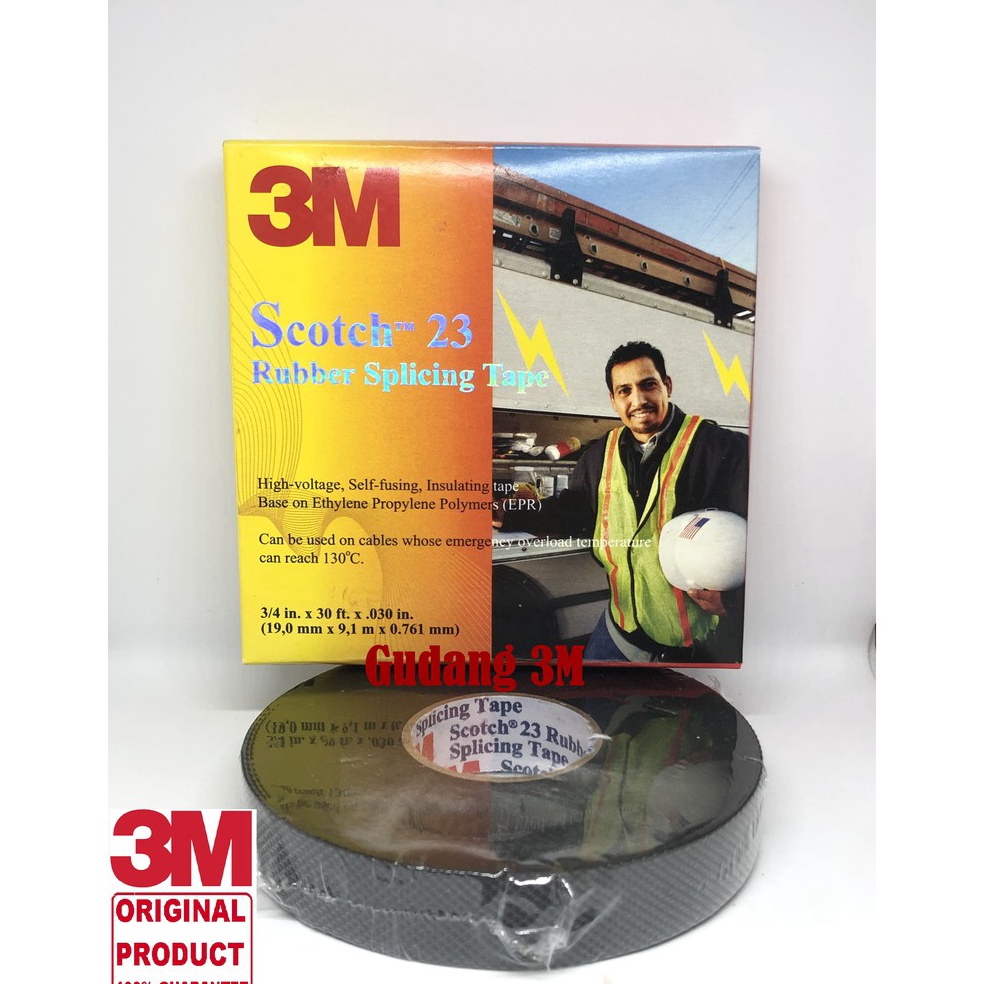 Jual 3M ISOLASI ELECTRICAL SCOTH 23 TAPE ISOLASI LISTRIK 34 in x 3 ft ...