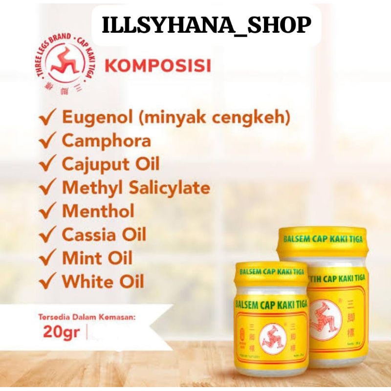 Jual { PROMO DISKON 50% } BALSEM KUNING CAP KAKI TIGA MEREDAKAN MASUK ...