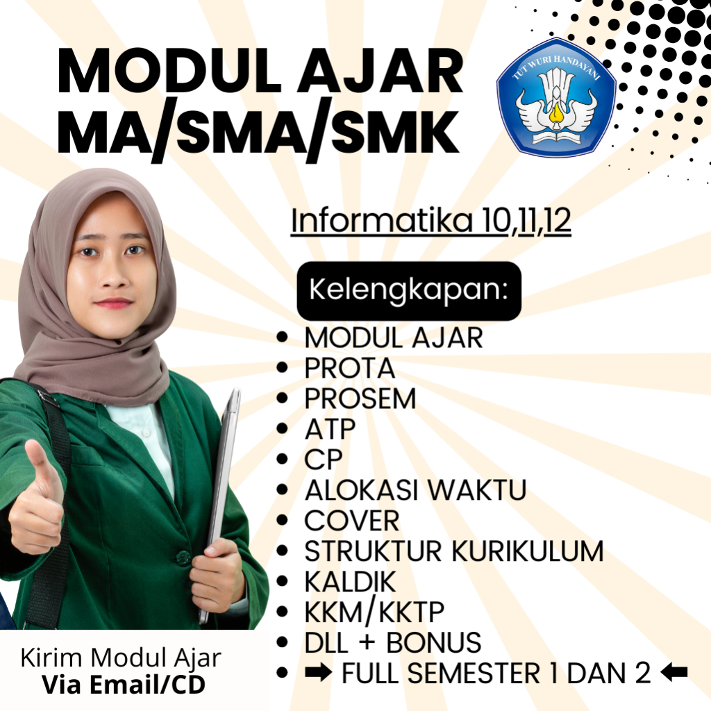 Jual Modul Ajar Informatika Kelas 10,11,12 Kurikulum Merdeka | Shopee ...