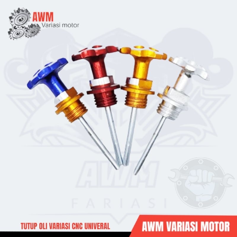 Jual Tutup Oli Variasi CNC Model Jamur AWM 5 Varian Warna Universal ...