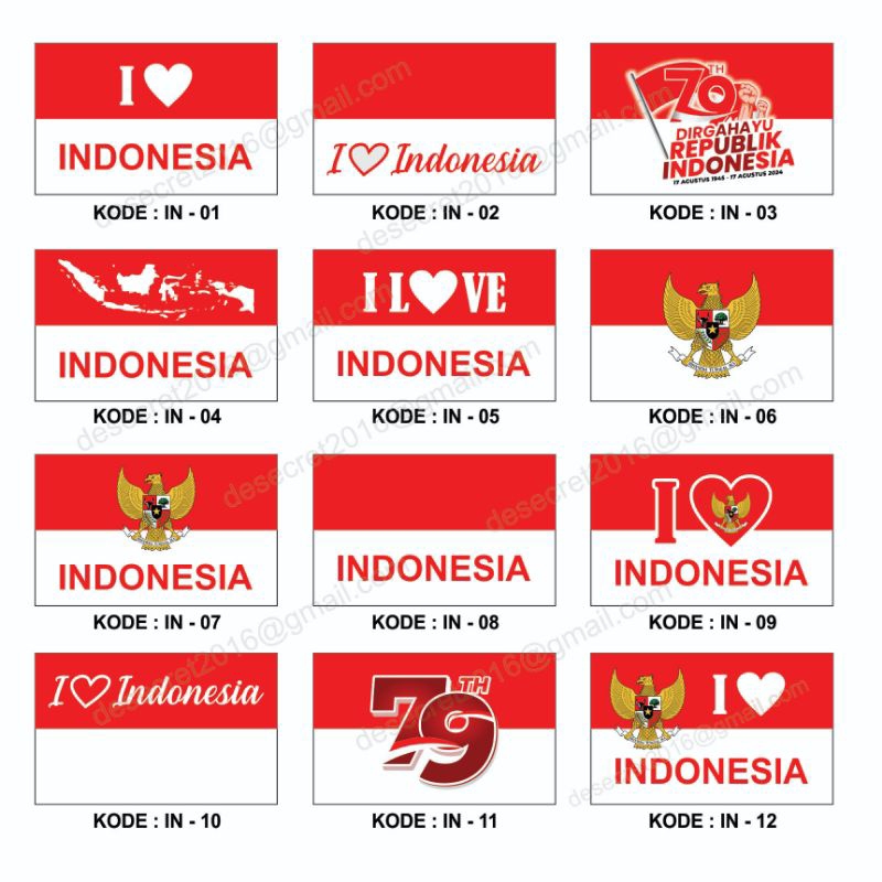 Jual STIKER PIPI / STIKER HUT RI / SYIKER MERAH PUTIH / STIKER BENDERA ...