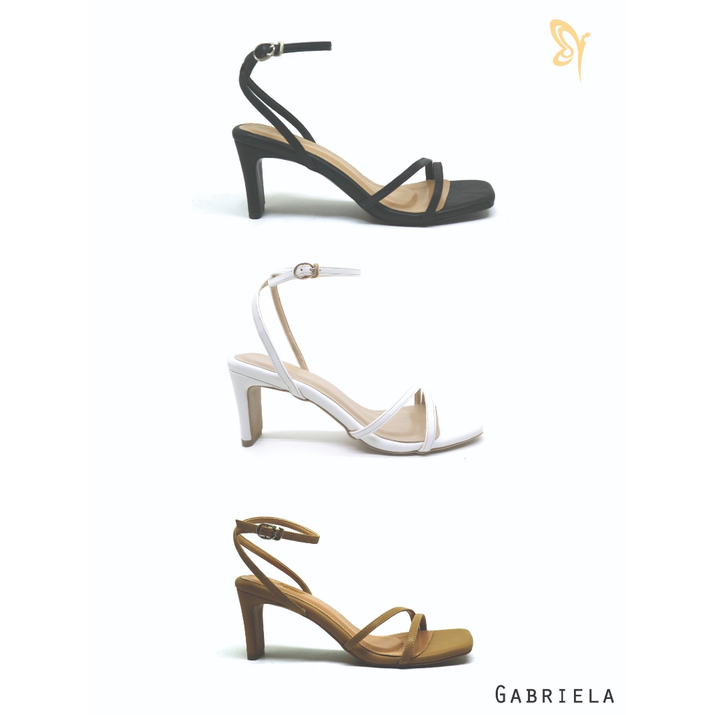 Jual STEPICON ( Gabriela ) Angkle Strap Slim Chunky Heels 7 cm Wanita ...
