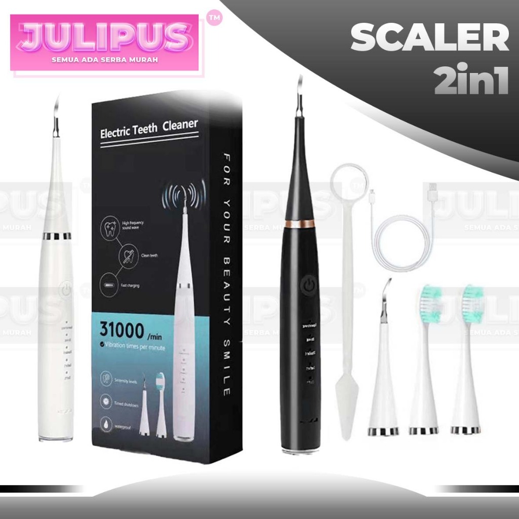 Jual Scaler 2 in 1 Dental Scaling Alat Pembersih Karang Gigi Sonic ...