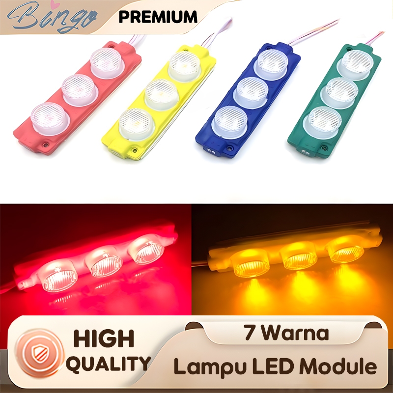 Jual Lampu LED Modul 3 MATA/ Lampu Module LED Warna Warni RGB 3 Watt 12 Volt | Shopee Indonesia