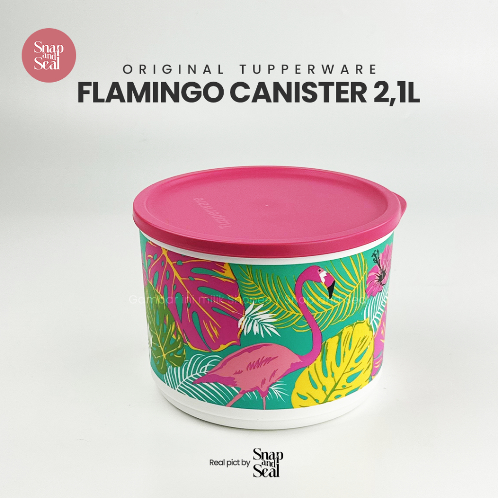 Jual Tupperware flamingo canister 2,1L | Shopee Indonesia