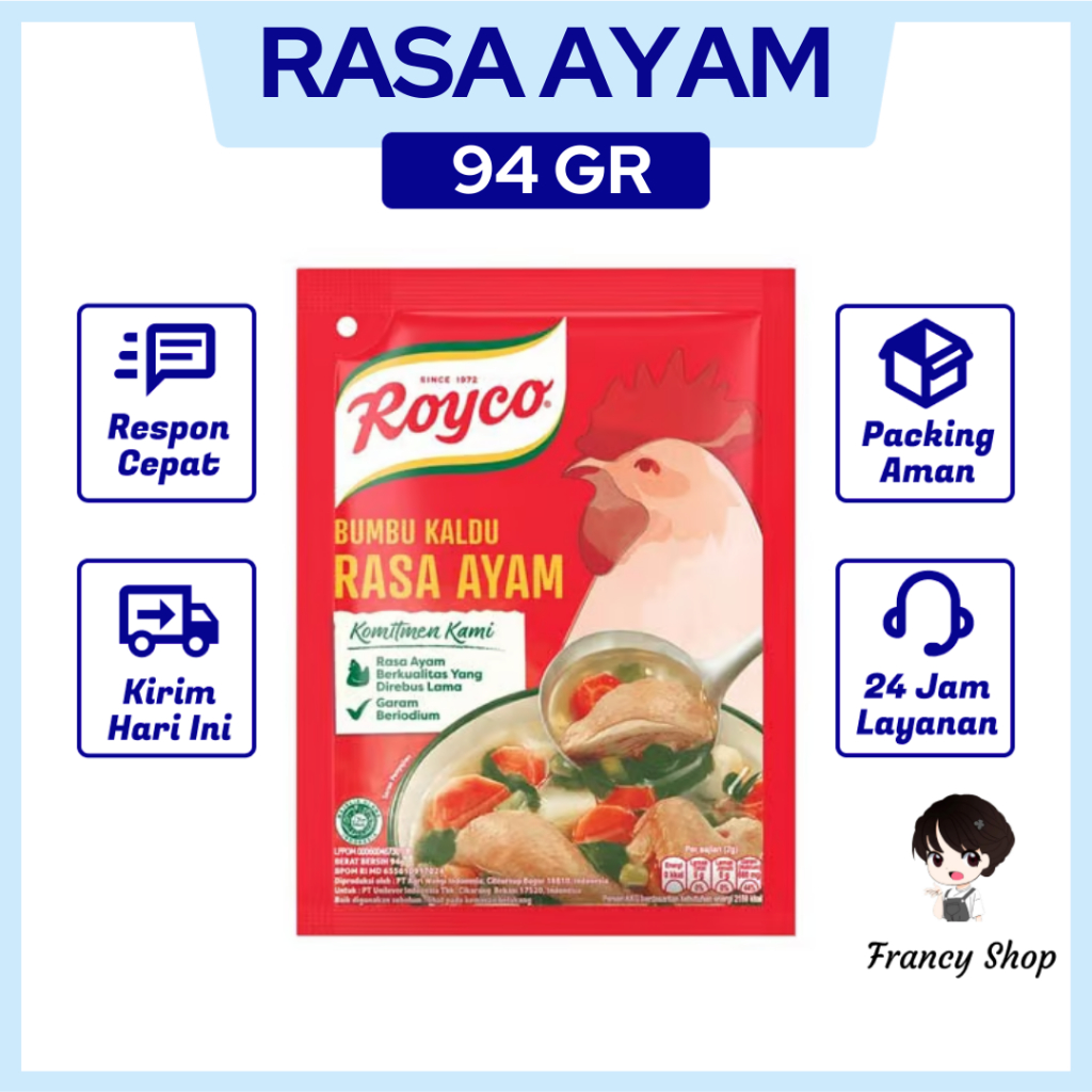 Jual Bumbu Penyedap Rasa Royco Ayam 94 gr | Shopee Indonesia