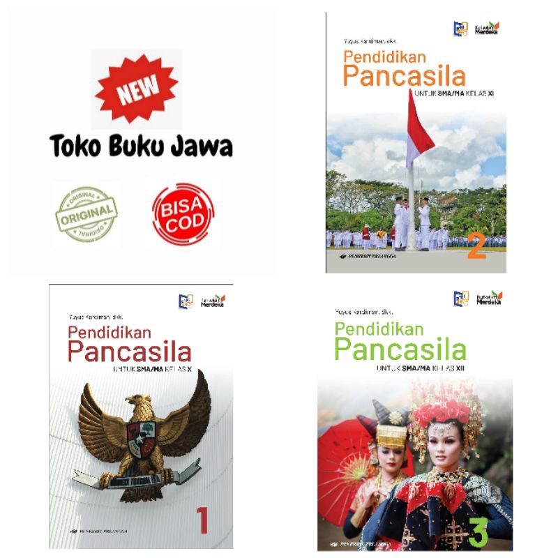 Jual Buku SMA Pendidikan Pancasila Kelas 10 11 12 X XI XII Erlangga Kurikulum Merdeka | Shopee ...
