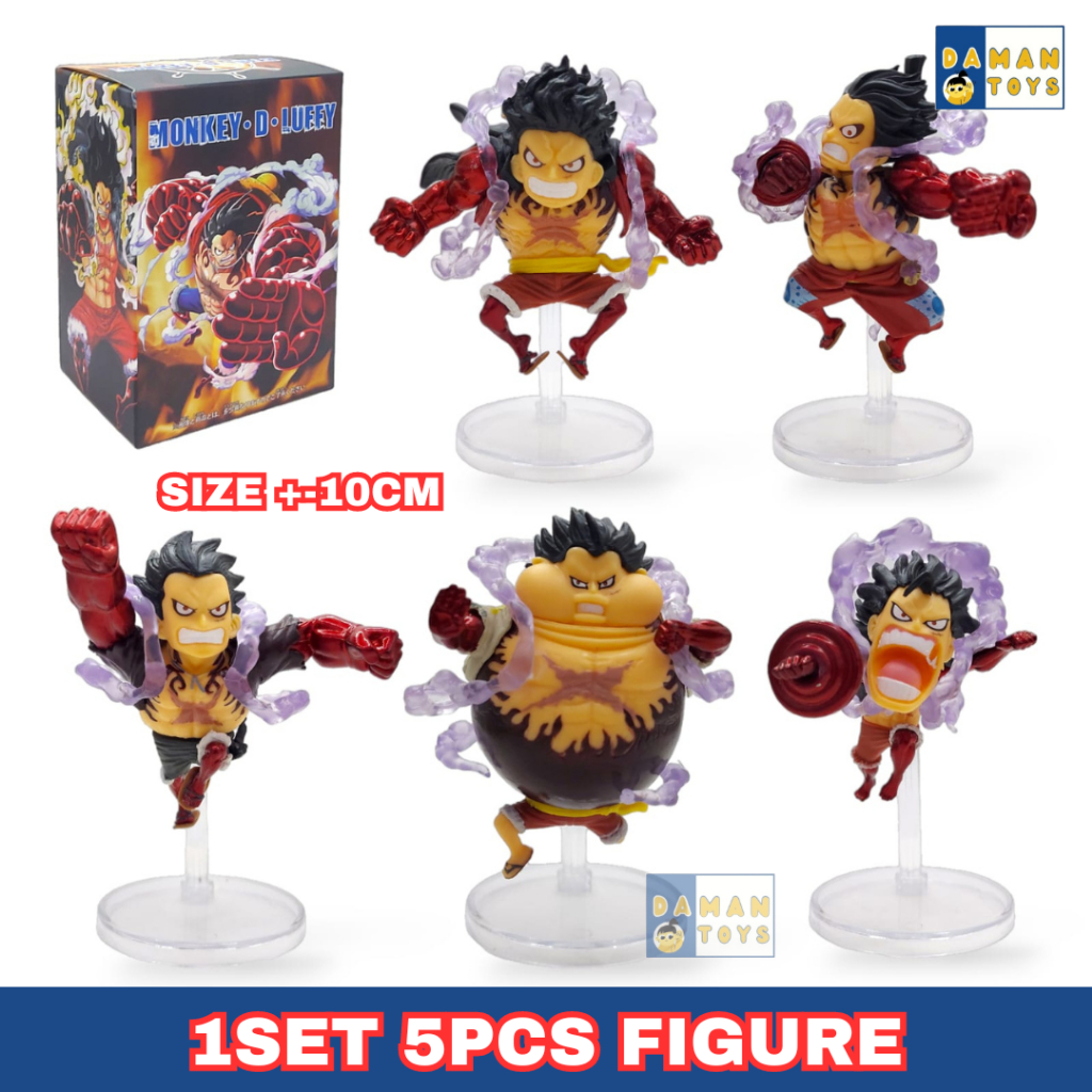 Jual 1 set One Piece Action Figure Monkey D Luffy Gear 4 Wcf set 5 Ada ...