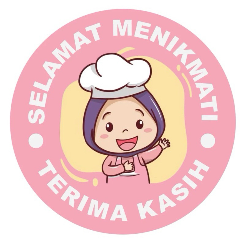 Jual Stiker Label Makanan Custom / Sticker Label Makanan / Stiker ...