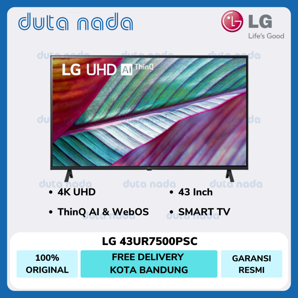 Jual LG Smart TV 4K UHD 43 Inch 43UR7500 / 43UR7500PSC | Shopee Indonesia
