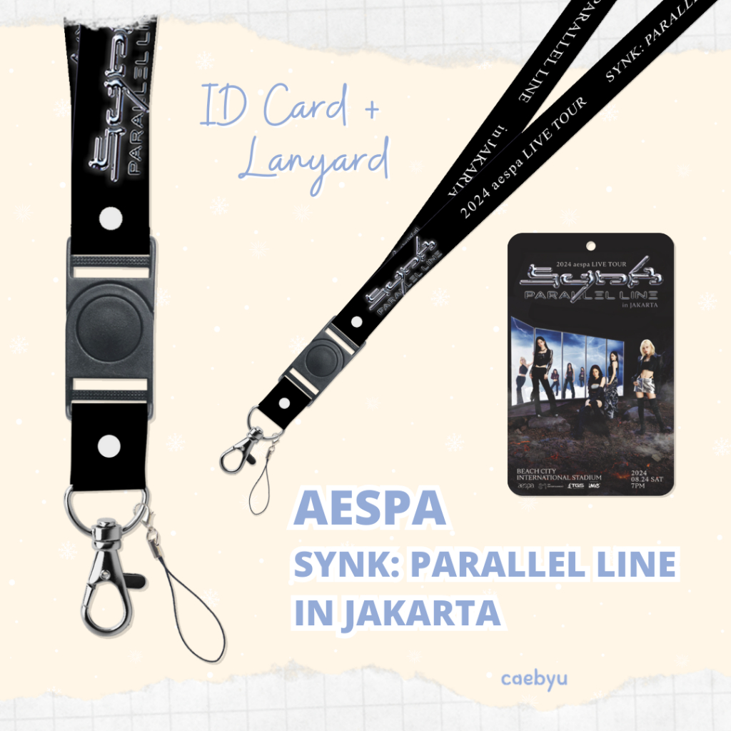 Jual READY STOCK ID Card + Lanyard AESPA SYINK: Parallel Line in ...