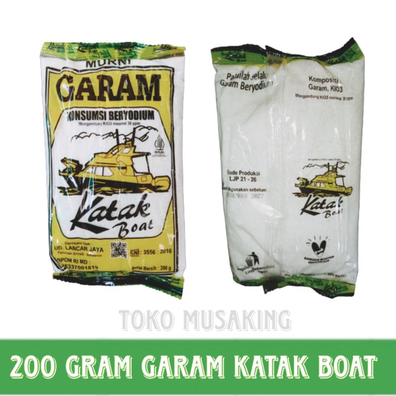 Jual 200 GRAM Garam Cap Katak Boat | Shopee Indonesia