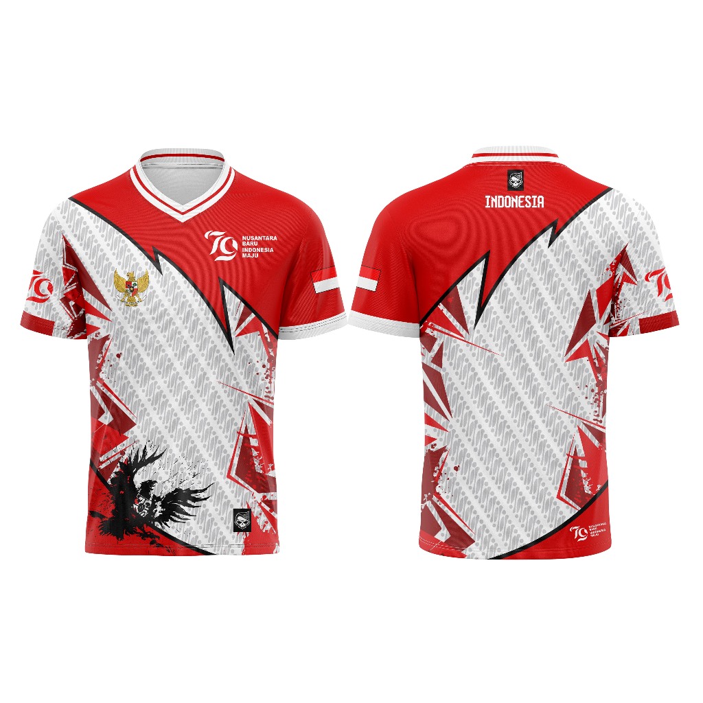 Jual JERSEY KEMERDEKAAN HUT RI 79 DXPRO RED | Shopee Indonesia