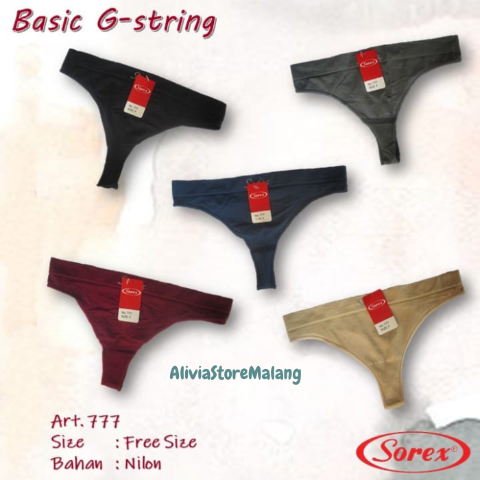 Jual Sorex GST 777 | Celana Dalam Basic G String Wanita / CD Casual ...