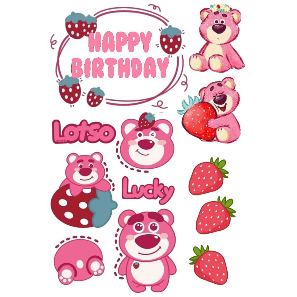 Jual TOPPER CAKE TOPPER ULANG TAHUN / HIASAN KUE LOTSO | Shopee Indonesia