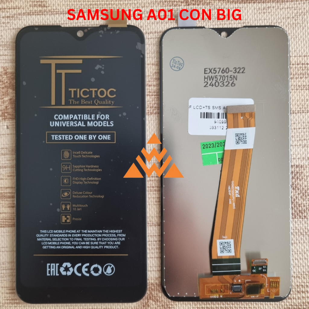 Jual Tictoc ~ LCD Touchscreen Samsung A01/A015/A015F Con Big Black ...