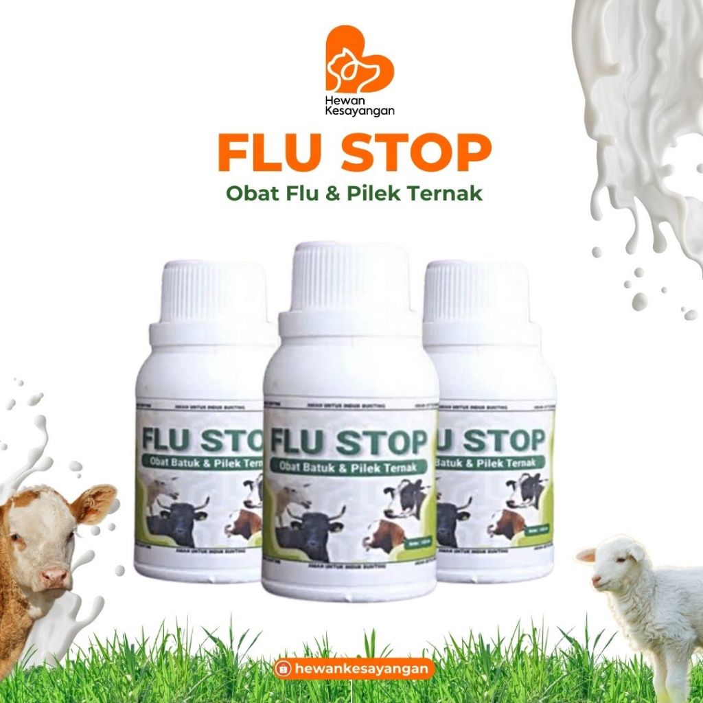 Jual Flu Stop - Obat Flu Batuk dan Pilek untuk Hewan Ternak Sapi ...