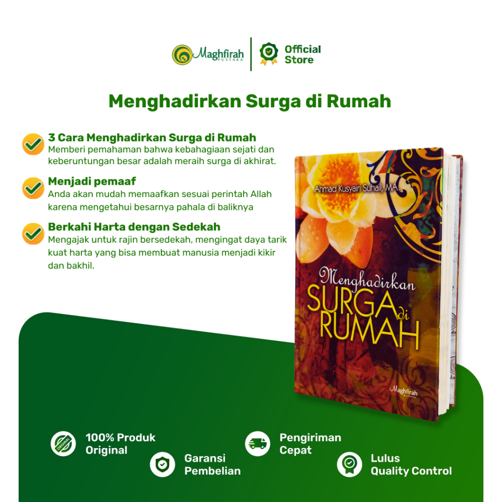 Jual Maghfirah Pustaka Menghadirkan Surga Di Rumah Buku Islami Motivasi ...