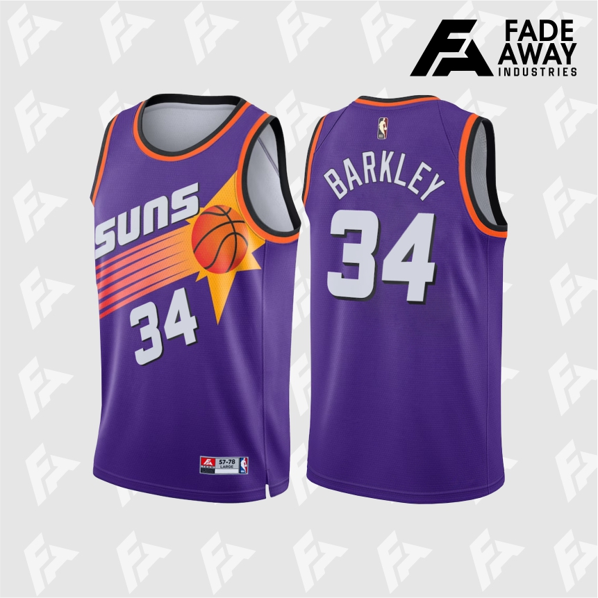 Jual JERSEY BASKET NBA CHARLES BARKLEY #34 PHOENIX SUNS PURPLE | Shopee ...