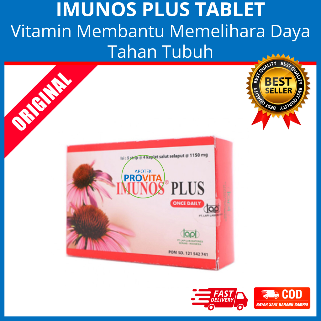 Jual IMUNOS PLUS TABLET - Vitamin Membantu Memelihara Daya Tahan Tubuh ...