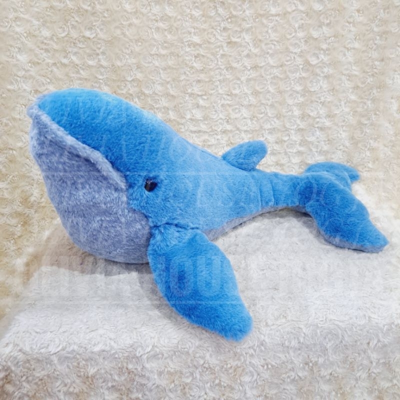 Jual Boneka Paus Biru Abu L Boneka Humpback Whale Boneka Blue Whale ...